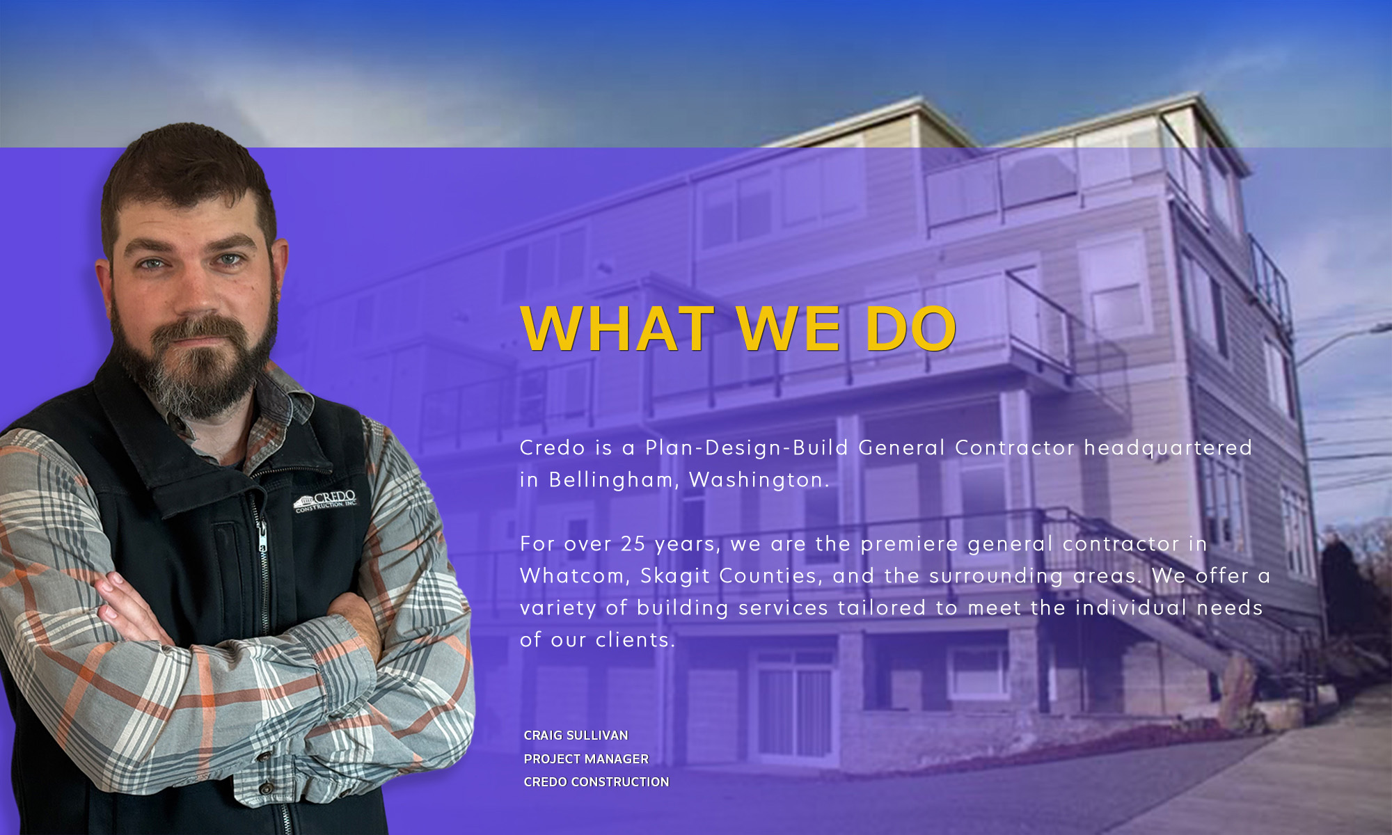 What We Do - Credo Construction